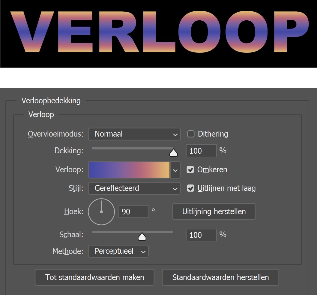 Tekst met verloop maken in Adobe Photoshop - Edit with Kim