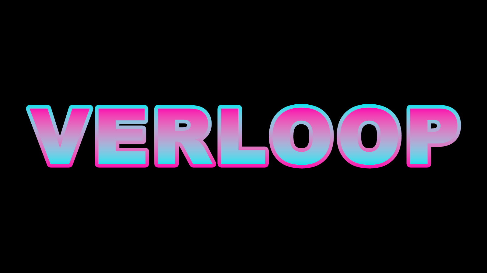 Tekst met verloop en omgekeerd gekleurde omlijning in Photoshop maken