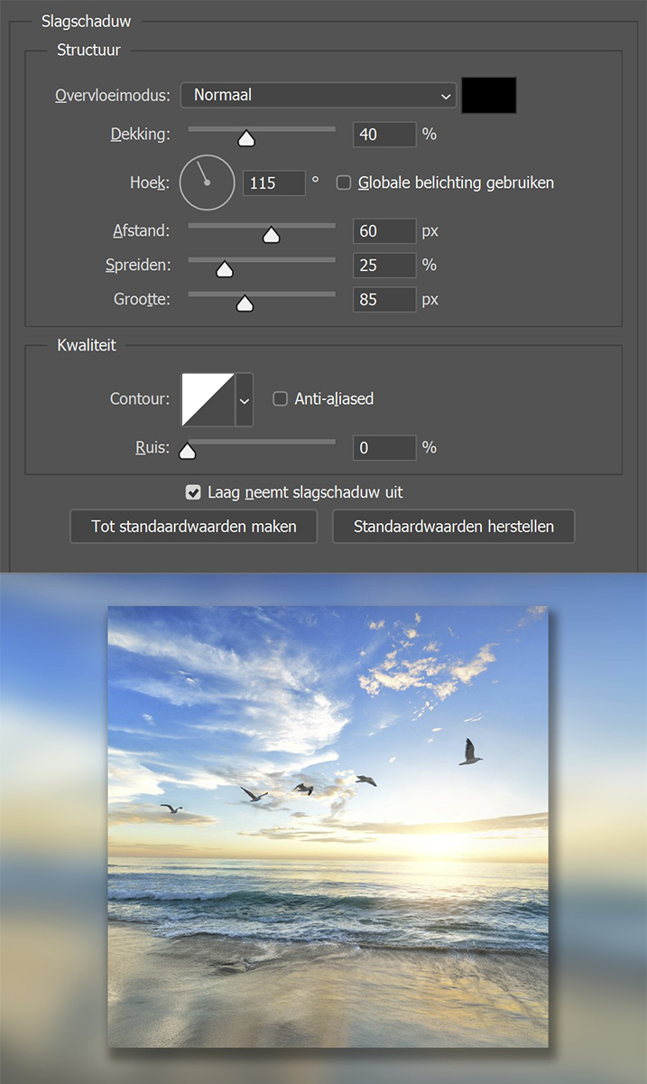 Wazige foto rand maken in Photoshop - Edit with Kim