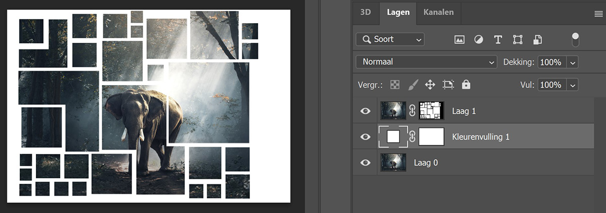 Foto met vierkanten maken in Photoshop - Edit with Kim