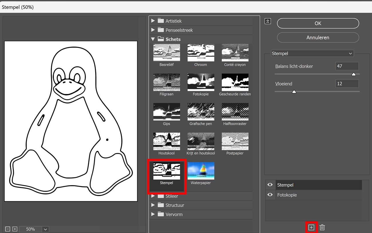 Afbeelding omzetten naar lijnen in Photoshop - Edit with Kim