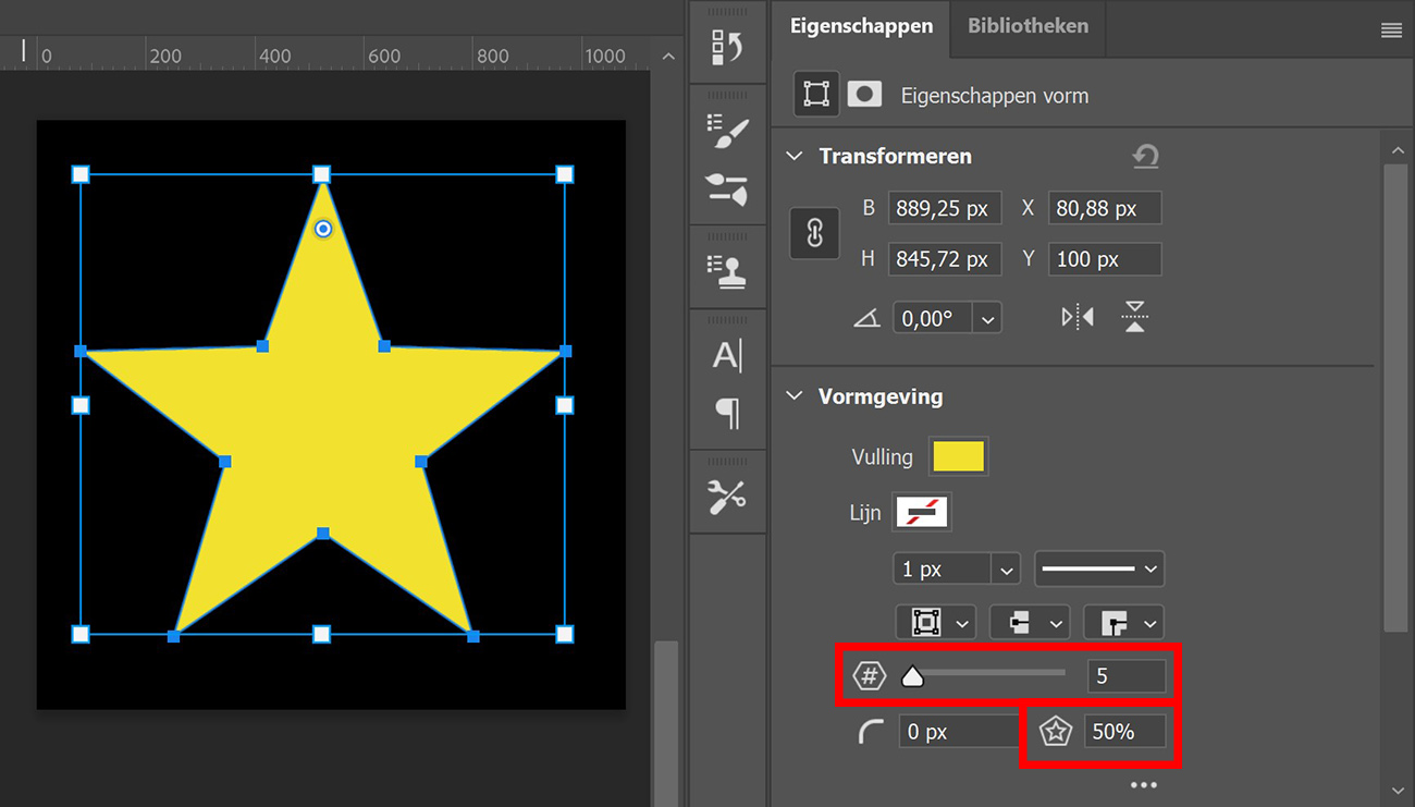 Sterren maken in Photoshop - Edit with Kim