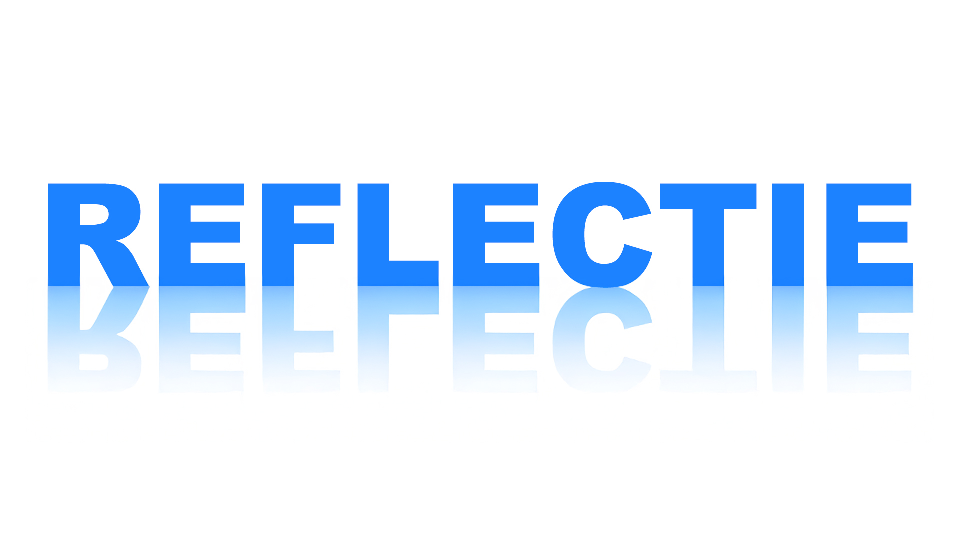 Tekst reflectie (generatief vullen) in Photoshop